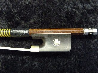 German 4/4 K Müller Whalebone Grip Pernambuco Cello Bow - A Plus Violins